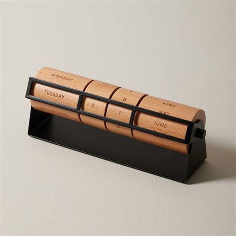 WOOD PERPETUAL CALENDAR BLACK By NOTA Gifts Chapters Indigo Ca