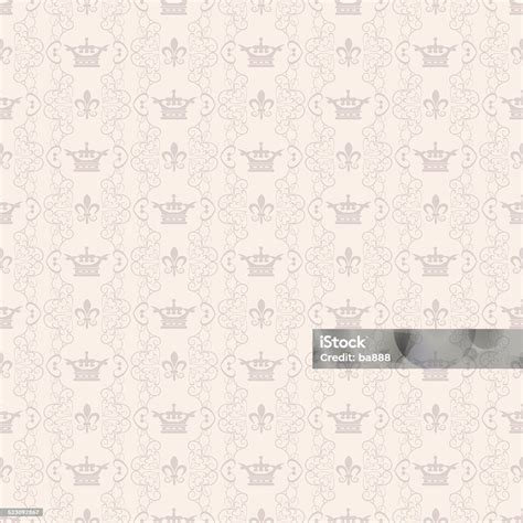 Damask Wallpaper Seamless向量圖形及更多奢侈圖片 奢侈 巴洛克風格 式樣 Istock