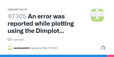An Error Was Reported While Plotting Using The Dimplot Function · Issue