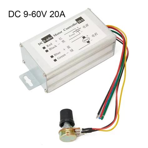 Dc 9v 60v 20a Pulse Width Modulator Pwm Motor Speed Control Switch