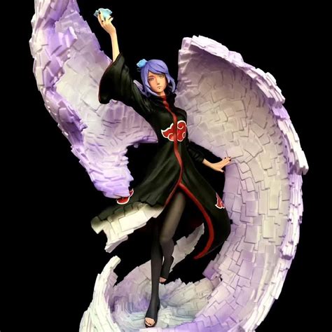 Cm Naruto Shippuden Akatsuki Konan GK Figure Toy Model Toy Figure Shopee Singapore
