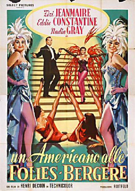 Follies Bergere Original 1957 Italian Quattro Foglio Movie Poster