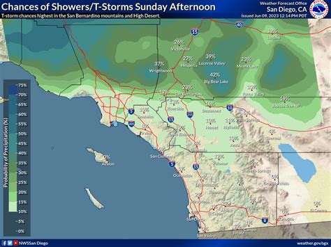 Nws San Diego On Twitter Showers And Thunderstorms Are Expected On