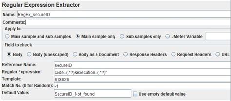 Jmeter Regular Expression Extractor Example Dynamic Value