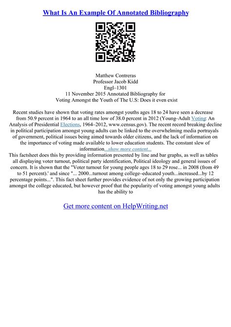 Annotated Bibliography Essay Example Pdf Mental Health Diseases And Conditions