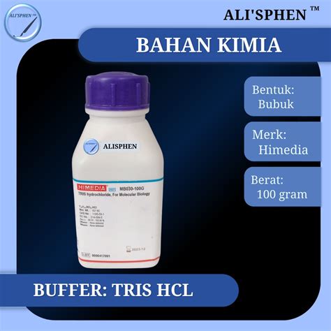 Jual Tris Hcl Buffer Hcl Himedia 100 Gr Ready Stock Shopee