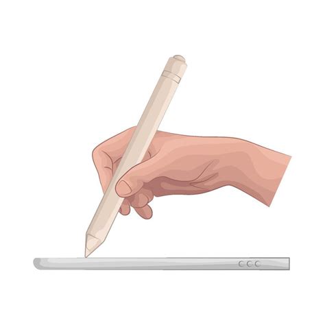 Illustration Of Draw Using A Stylus Pen Vector Art At Vecteezy