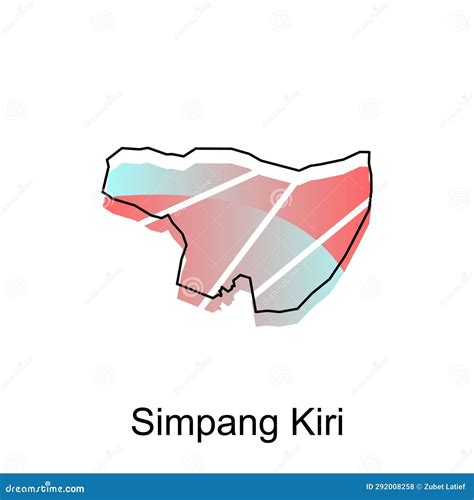 Map City Of Simpang Empat Semanggol Vector Design Template Infographic
