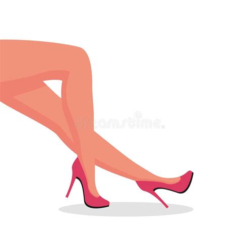 Beautiful Slender Female Legs In High Heeled Shoes Women S Slender