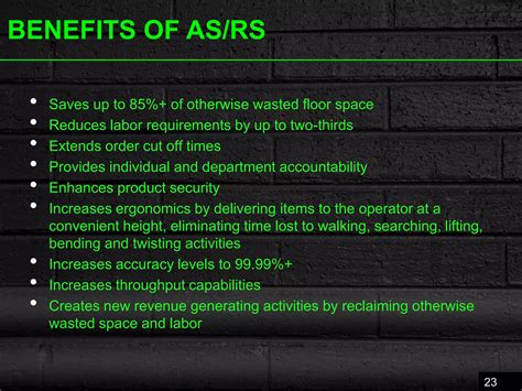 Automated Storage And Retrieval Systems Pptx