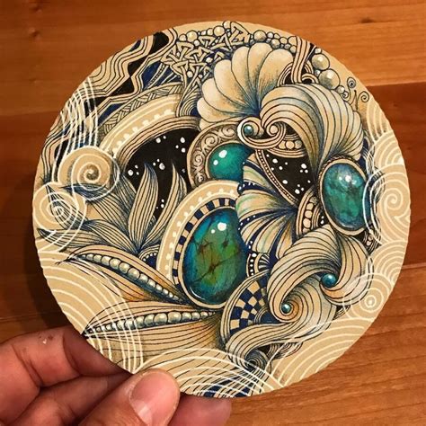 Intricate Geometric Zentangle Drawings Zentangle Art Zentangle