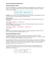 Poisson And Exponential Distributions Using R Poisson And Exponential Distributions Poisson