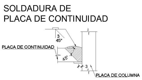 Continuity Plate Weld Details In Autocad 2d Drawing Cad File Dwg File