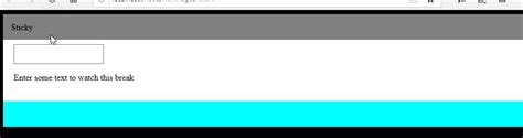 Html Ms Edge Positionsticky Wtextarea Bug Stack Overflow