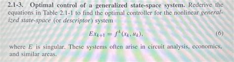 2 1 3 Optimal Control Of A Generalized State Space