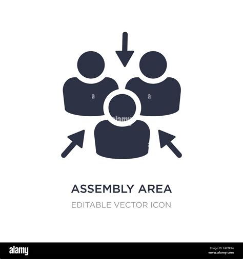 Assembly Area Icon On White Background Simple Element Illustration