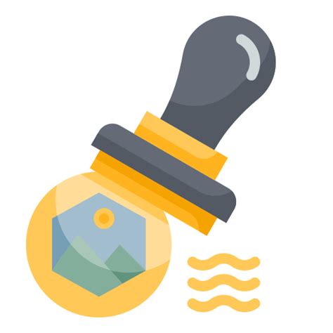 Icono De Sello De Goma Wanicon Flat