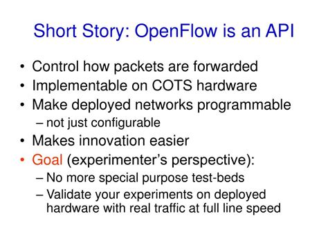 PPT An Experimenters Guide To OpenFlow PowerPoint Presentation Free Download ID
