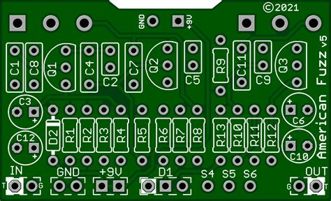 American Fuzz V5 Best Fuzzrite Fuzz Pcb Guitarpcb