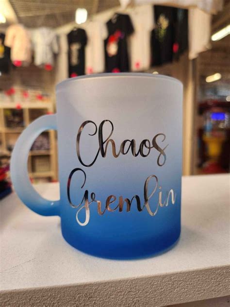 Personalised Ombre Frosted Glass Cup Unique Treasures 4 U