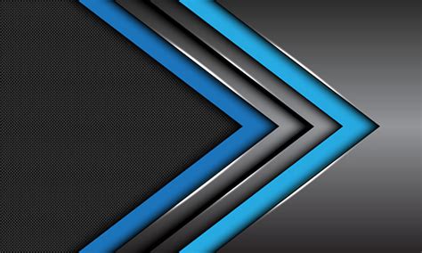 원 메쉬 빈 공간 디자인 현대 럭셔리 미래 지향적 인 배경 벡터 일러스트와 추상 이중 파란색 어두운 회색 금속 화살표 방향 0명에 대한 스톡 벡터 아트 및 기타 이미지