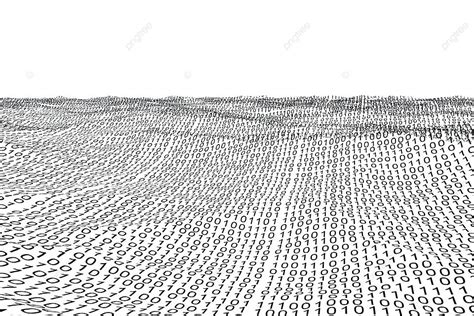 Digitally Generated Binary Code Landscape Digitally Generated Terrain