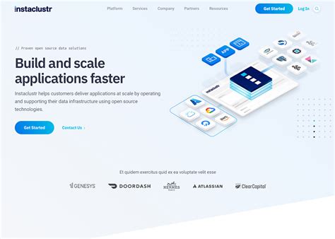 Instaclustr Corporate Website Awwwards Nominee