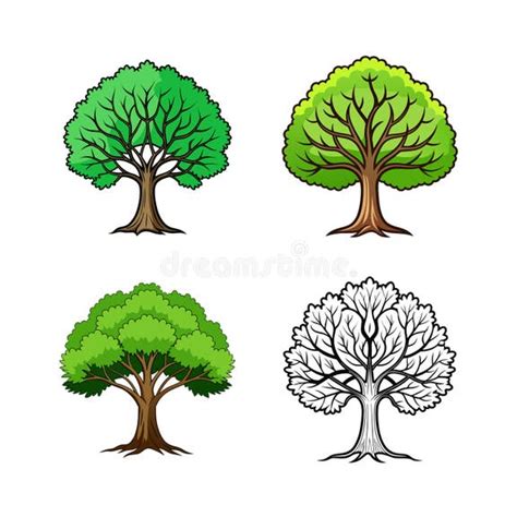 Stunning London Plane Tree Artwork Stock Vector Illustration Of Bare