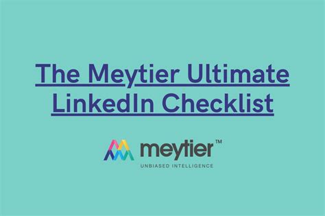 Your Ultimate Linkedin Checklist Free Download