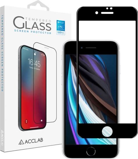 Защитное стекло ACCLAB Full Glue для Apple iPhone 7/8/SE 2020 Black ...