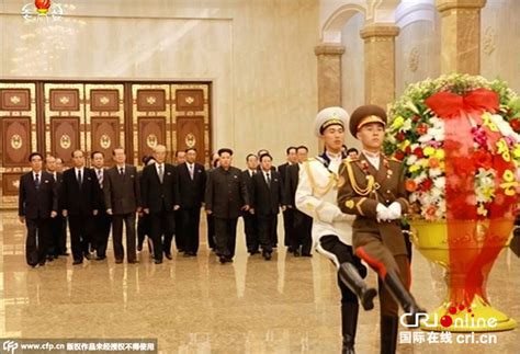 朝鲜劳动党成立70周年 金正恩参谒锦绣山太阳宫 国际在线