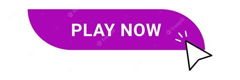 premium vector play now click button web design element vector