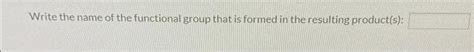 Solved Draw The Final Product S Of The Following