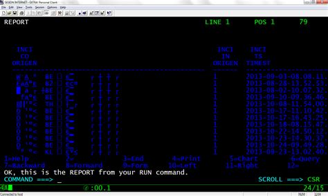 Universo Cobol Ver Campos Hexadecimales En QMF Con FORM