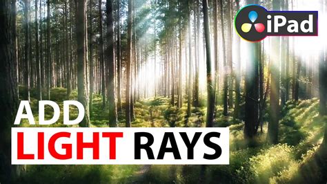 How To Add Light Rays Effect ☀️ Davinci Resolve Ipad