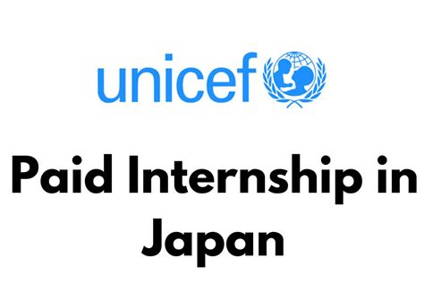 Career Opportunities On Linkedin Paid Unicef Internship 2025 In Japan