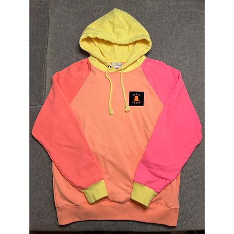 Bnwt Teddy Fresh Neon Color Block Hoodie 20 Size Depop