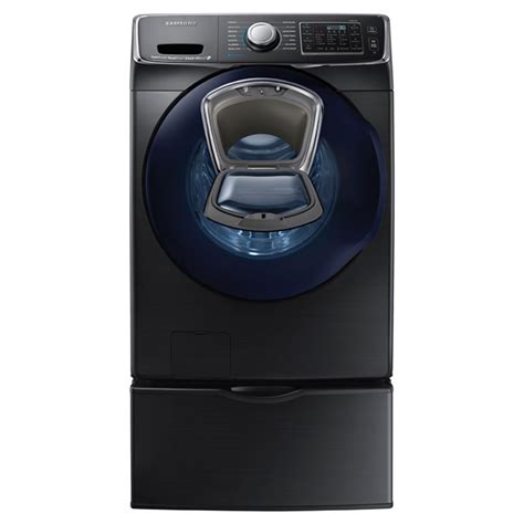 Samsung Front Load Washer With Addwashtm 58 Cuft Black