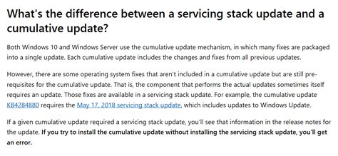 More Windows 10 Update Troubles Missing Servicing Stack Updates
