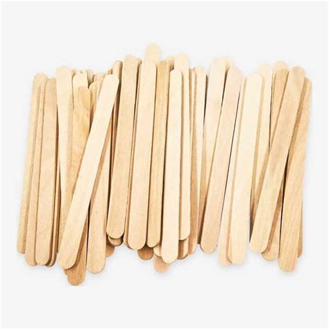 Wooden Popsicle Sticks For Art And Craft 100 Pcs Np