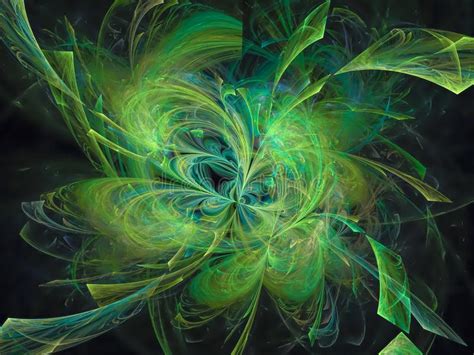 Abstract Fractal Digital Design Style Shape Cover Stream Elegance