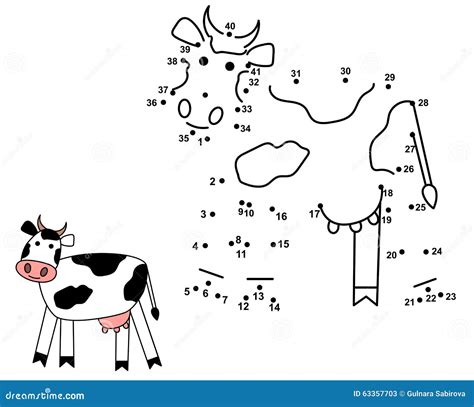 The Game Of The Dots Cow Stock Image 29064403