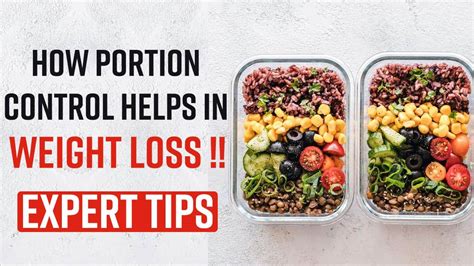 Weight Loss Importance Of Portion Control In Diet For Weight Management Watch Video