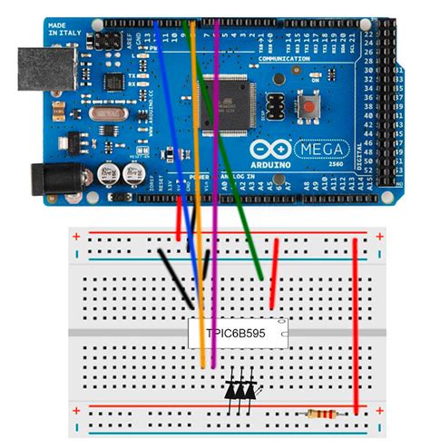 TPIC6B595 No Dimmer With PWM LEDs And Multiplexing Arduino Forum
