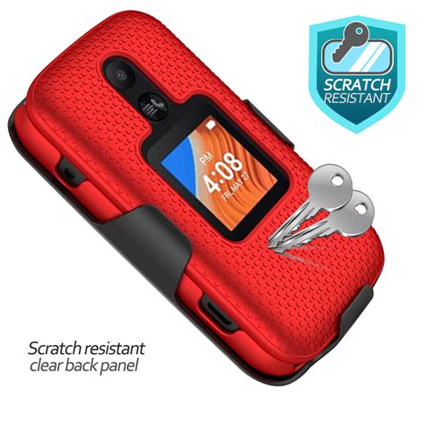 For Tcl Flip 2 Go Flip 2 T408dl Case Holster Heavy Duty Belt Clip