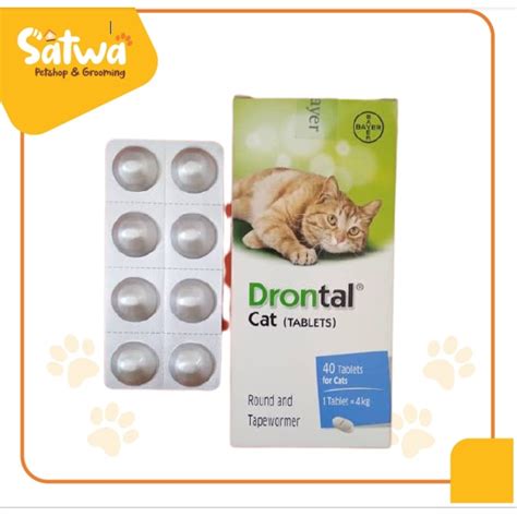 Jual Drontal Cat Tablet Obat Cacing Kucing Drontal Tablet Shopee