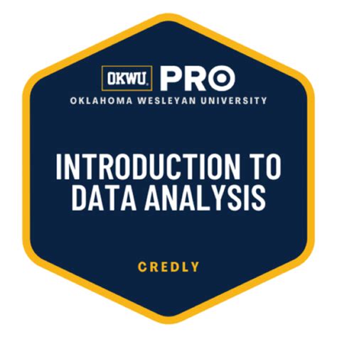 Introduction To Data Analysis Credly