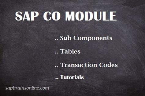 Sap Co Module Tutorial Controlling Module