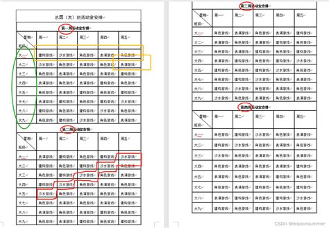 【办公类 16 05 01】“2022上学期 大班游戏活动室排班表——班主任版21周”（python 排班表系列）排班二十一周怎么排 Csdn博客
