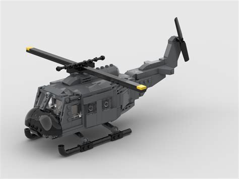 Lego Moc Bell Uh 1 Iroquois Huey Helicopter From Vietnam War By